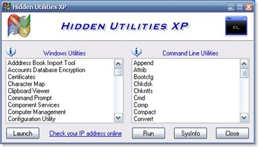 FILEnetworks Blog: Access more than 100 hidden Windows XP utilities ...